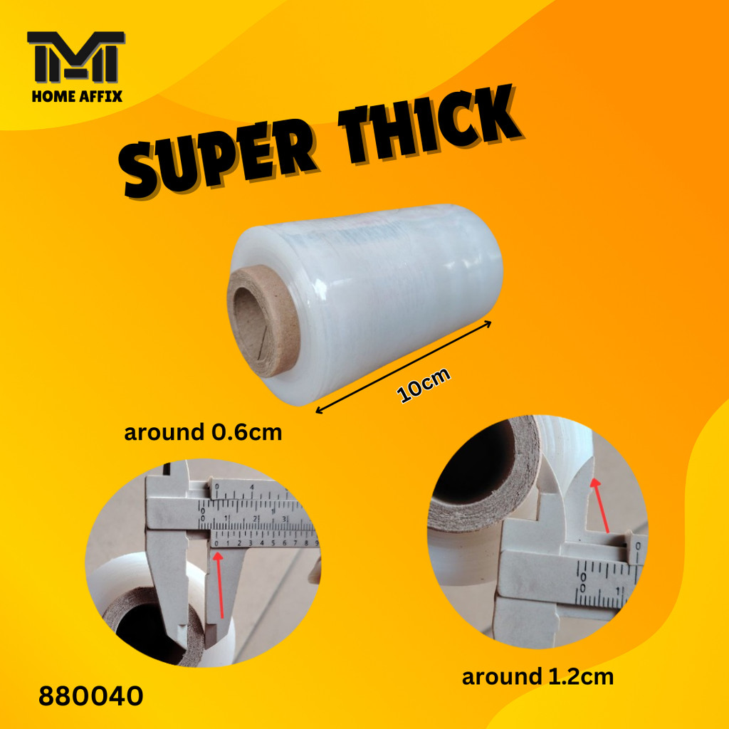 Clear/Black Stretch Film/Wrapping Firm/Plastic Pallet Wrap (1 Roll ...