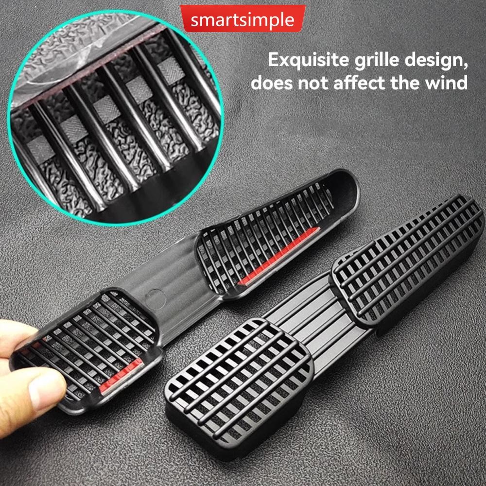 SMARTSIMPLE 2Pcs Car Under Seat AC Air Vent Covers Grille Rear Seat ...