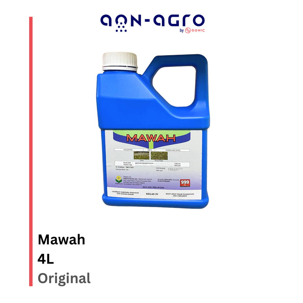 Mawah 4L Glyphosate-isopropylammonium (13.6%) Racun rumput | Sawit ...