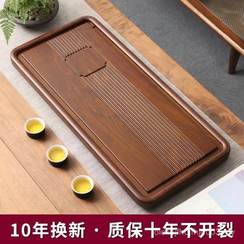 High-end Tea Tray Household 2025 New Style Bamboo Wood Tea Table with ...