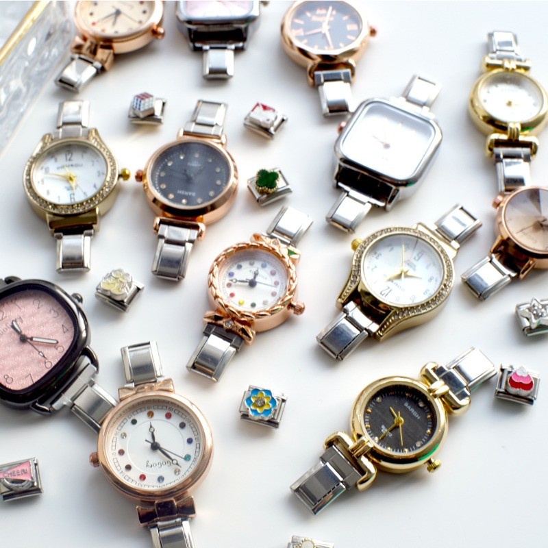 Italian Charms Bracelet Watch DIY Watch Women's Quartz Watch | Shopee ...