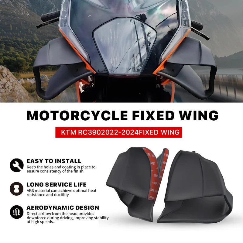 For KTM RC390 RC 390 MotoGP RC16 RC8C same fuselage fixed wing spoiler ...