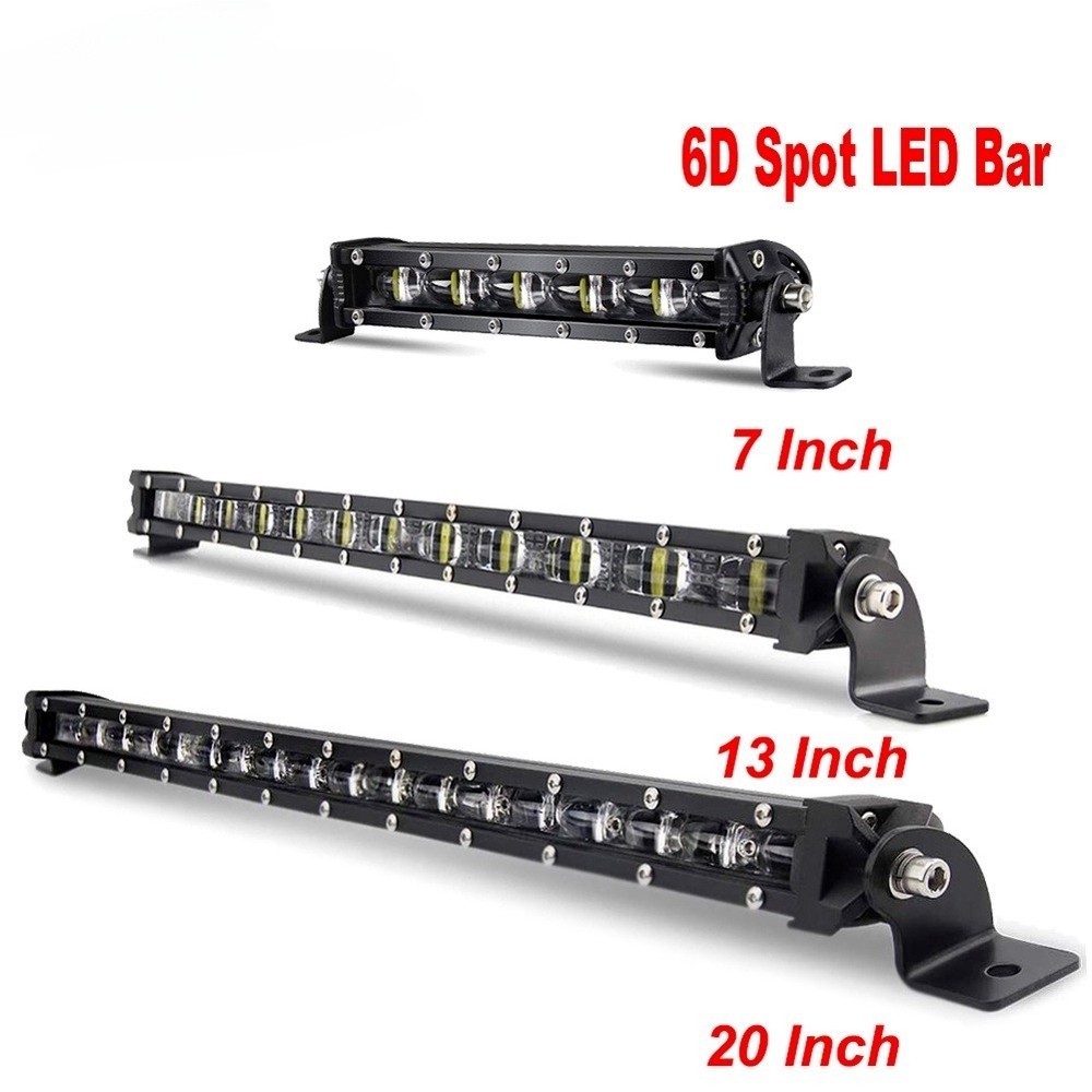 7 13 20 Inch Super Bright LED Light Bar Offroad 12v 24v Spot Led Work ...