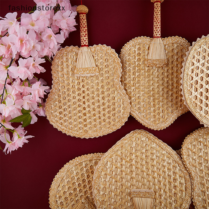 [fashion] Hand-Woven Woven Straw Hand Fan Old Summer Natural ...