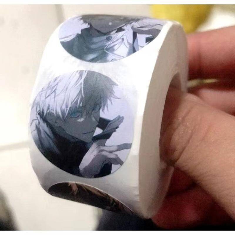 500Pcs/Roll Jujutsu Kaisen Gojou Satoru Itadori Yuuji Fushiguro Megumi ...