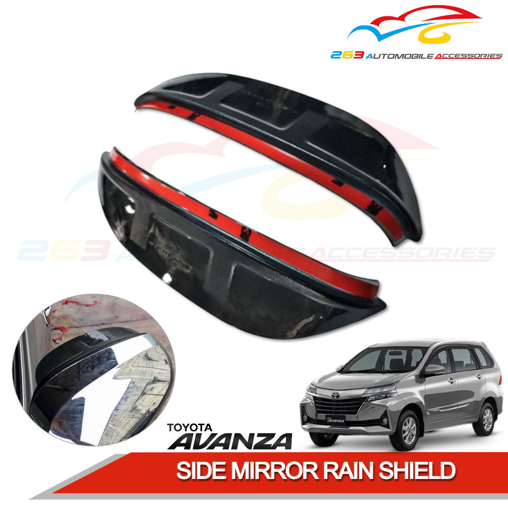 TOYOTA AVANZA 2019-2022 SIDE MIRROR RAIN SHIELD (SMOKE) '2 PC/SET ...