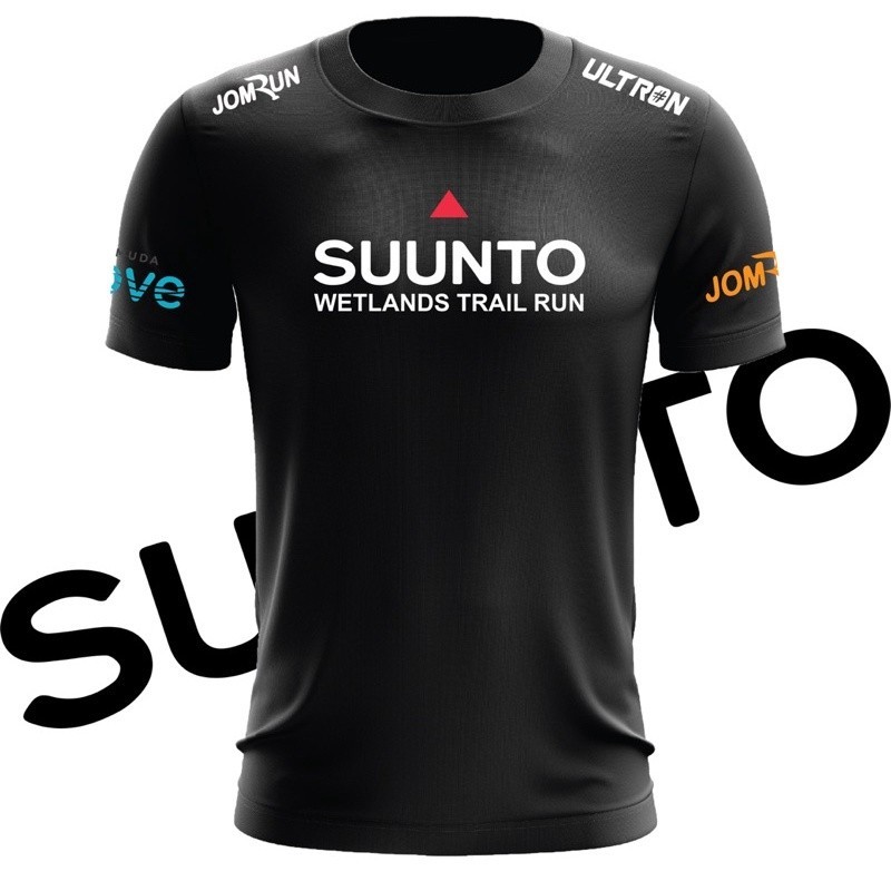 SUUNTO MICROFIBRE JERSEY DRY FIT RUNNING CYCLING HIKING OUTDOOR BLACK ...