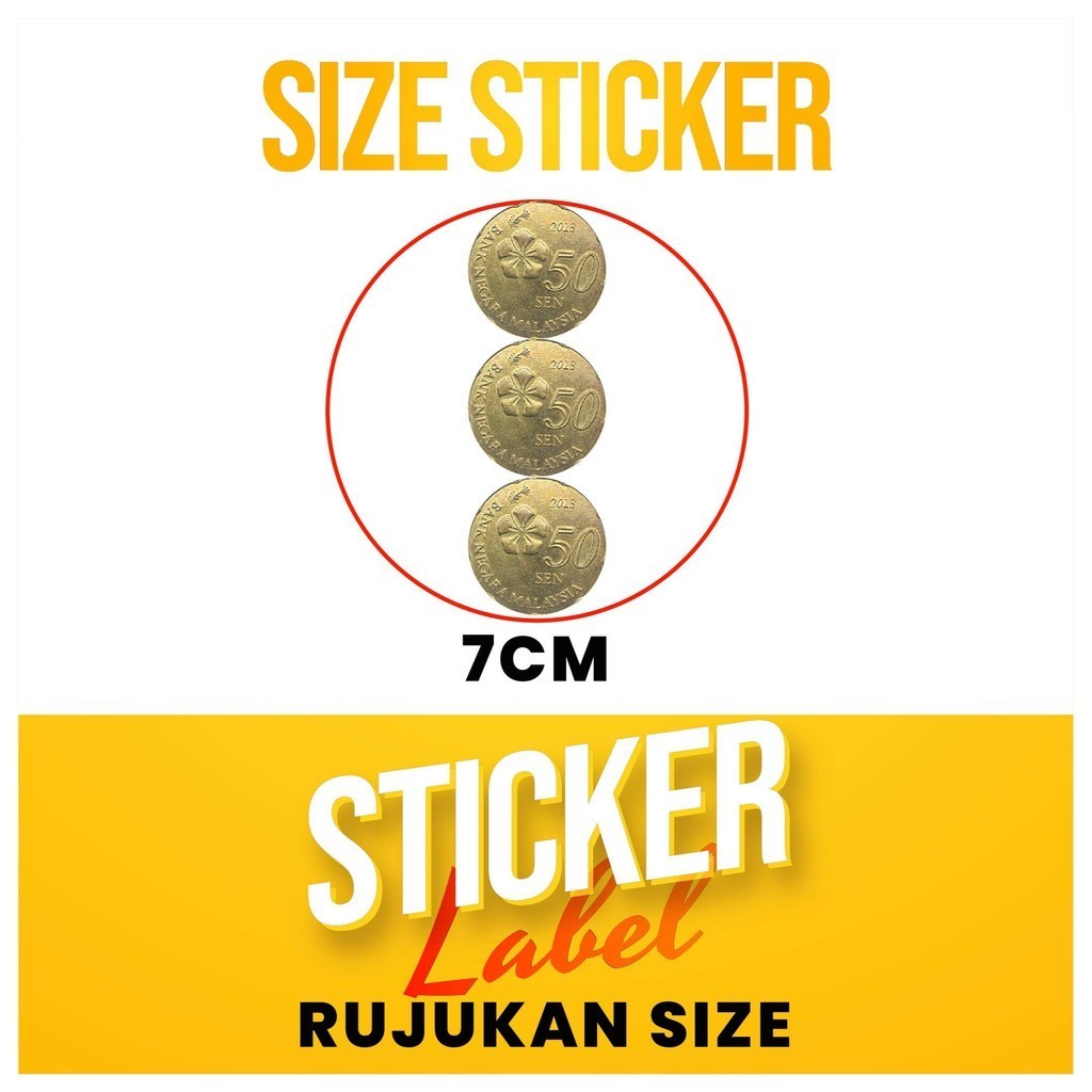 STICKER LABEL PRODUK MIRRORCOAT STIKER BALANG KUIH, MAKANAN MURAH ...