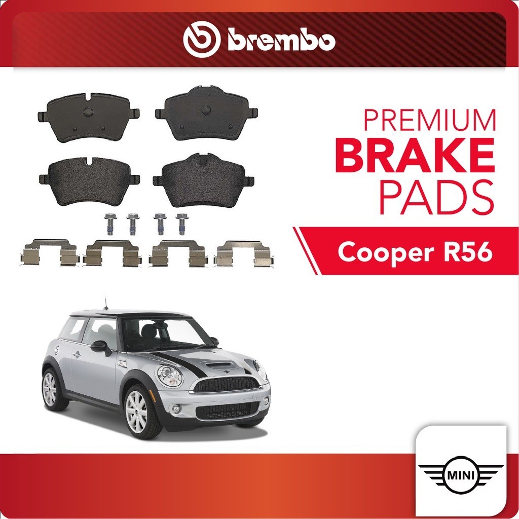 BREMBO Front Brake Pads (1 set) For Mini One, Cooper'08 R56 | Shopee ...