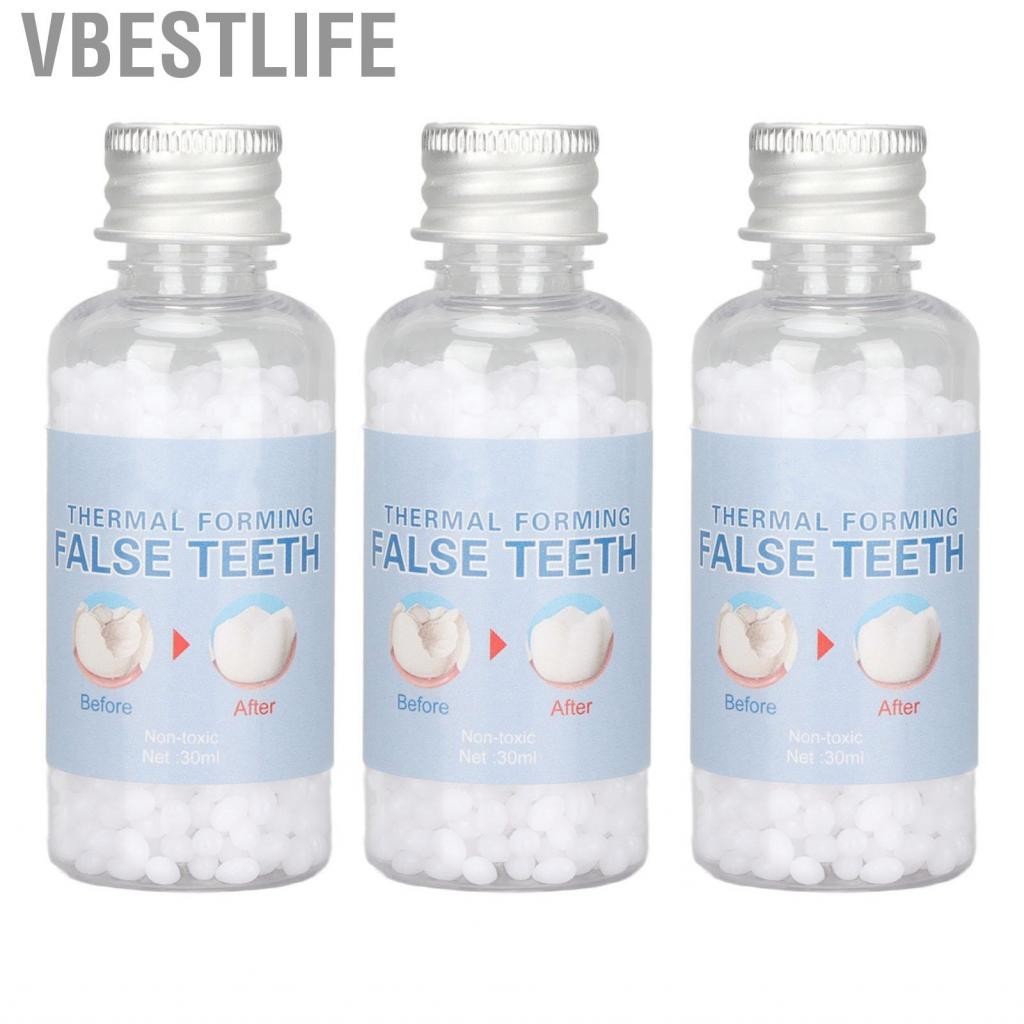 VBESTLIFE 3 Box Temporary Tooth Filling Bead Moldable False Teeth ...