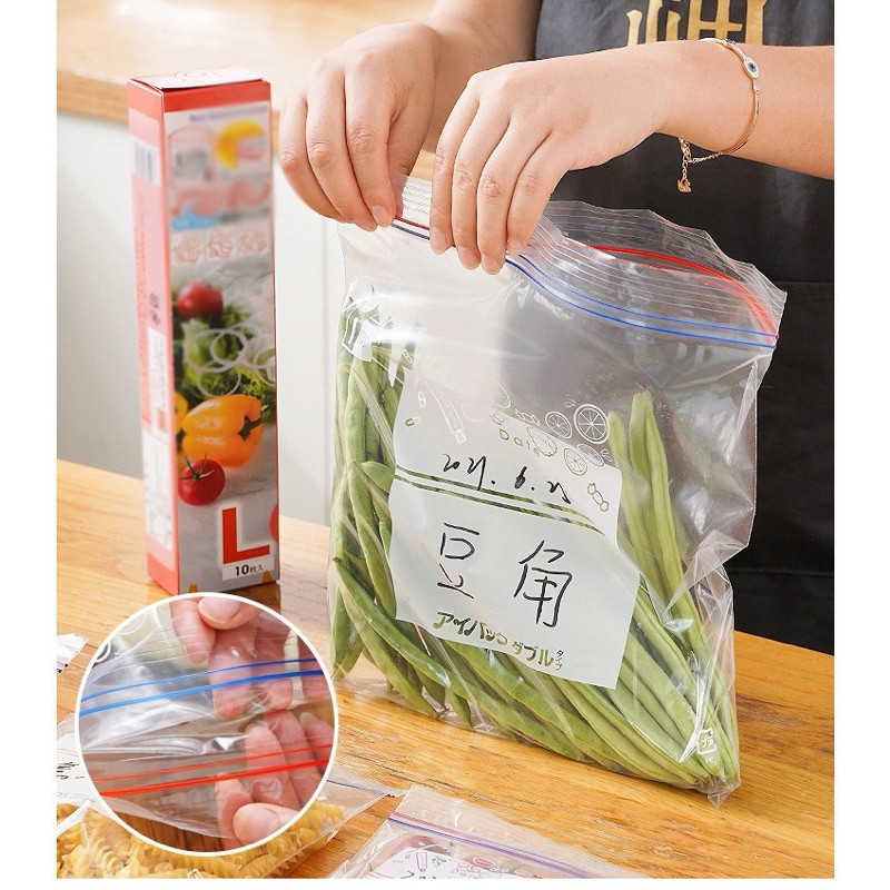 ZIP LOCK BAG FOOD RESEALABLE ZIPPER BAG FOOD STORAGE SEALER BEG ECO ...