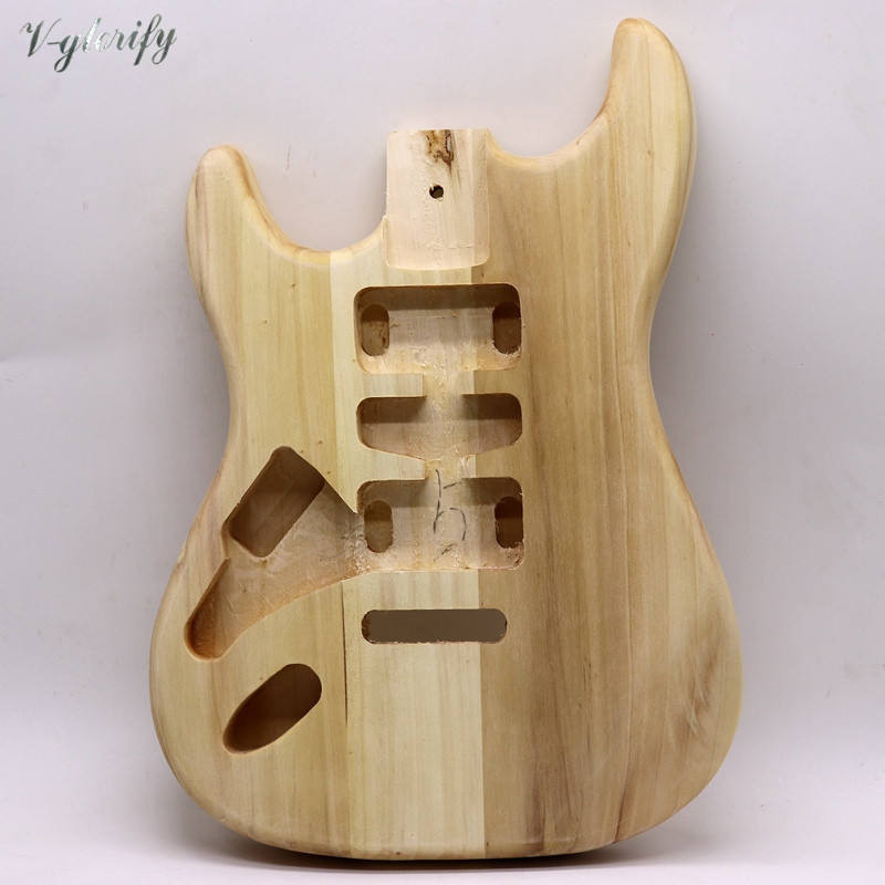 Left Hand ST Electric Guitar Body Backhand Electric Guitar Barrel Body ...