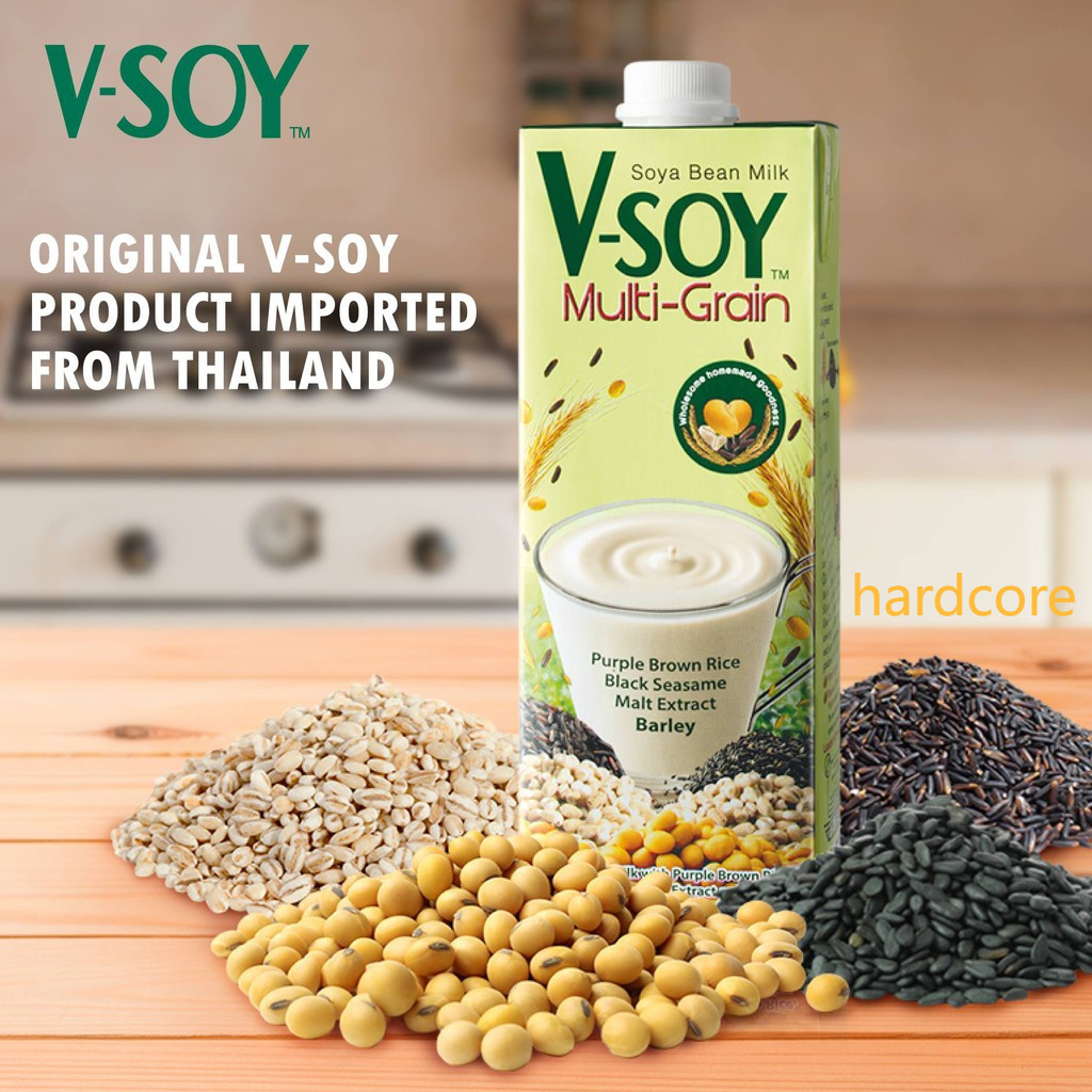 ORIGINAL V-SOY UHT Multi Grain Soya Bean Milk Golden grain low sugar ...