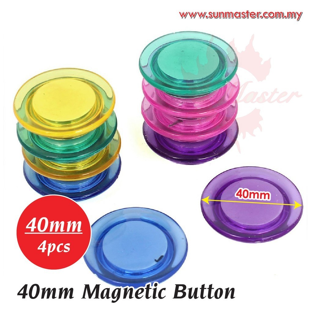 40mm Magnetic Button (4pcs/card) | Shopee Malaysia