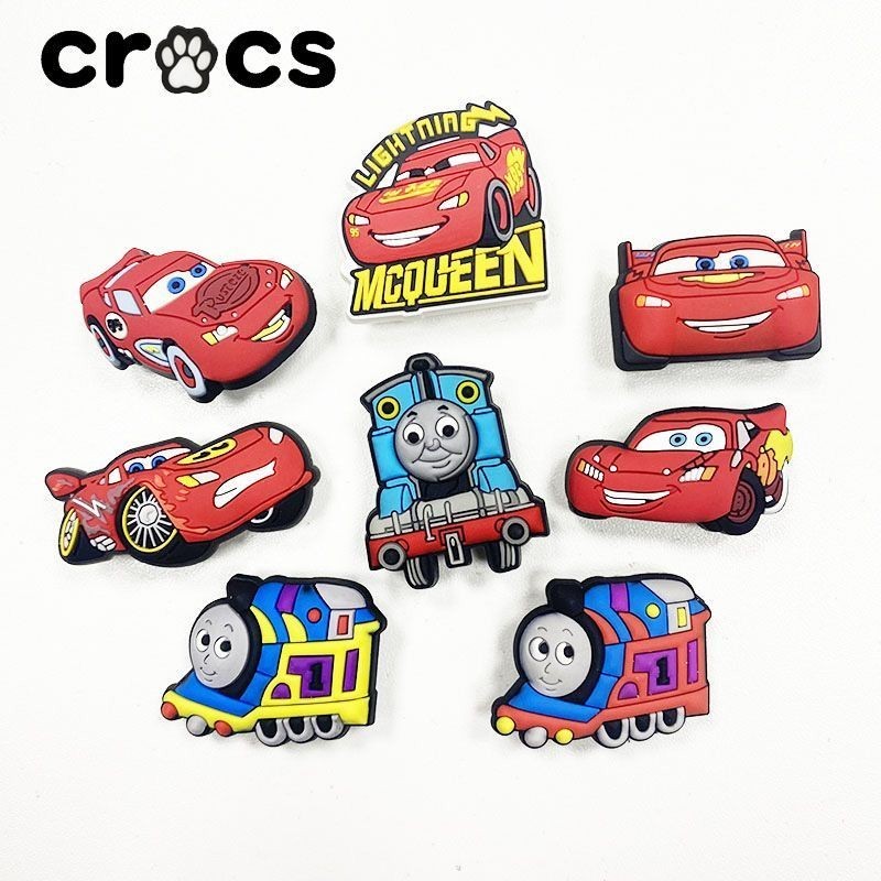 Crocs JIbbitz Cartoon car series shoe buckles cute cartoon shoe flowers ...