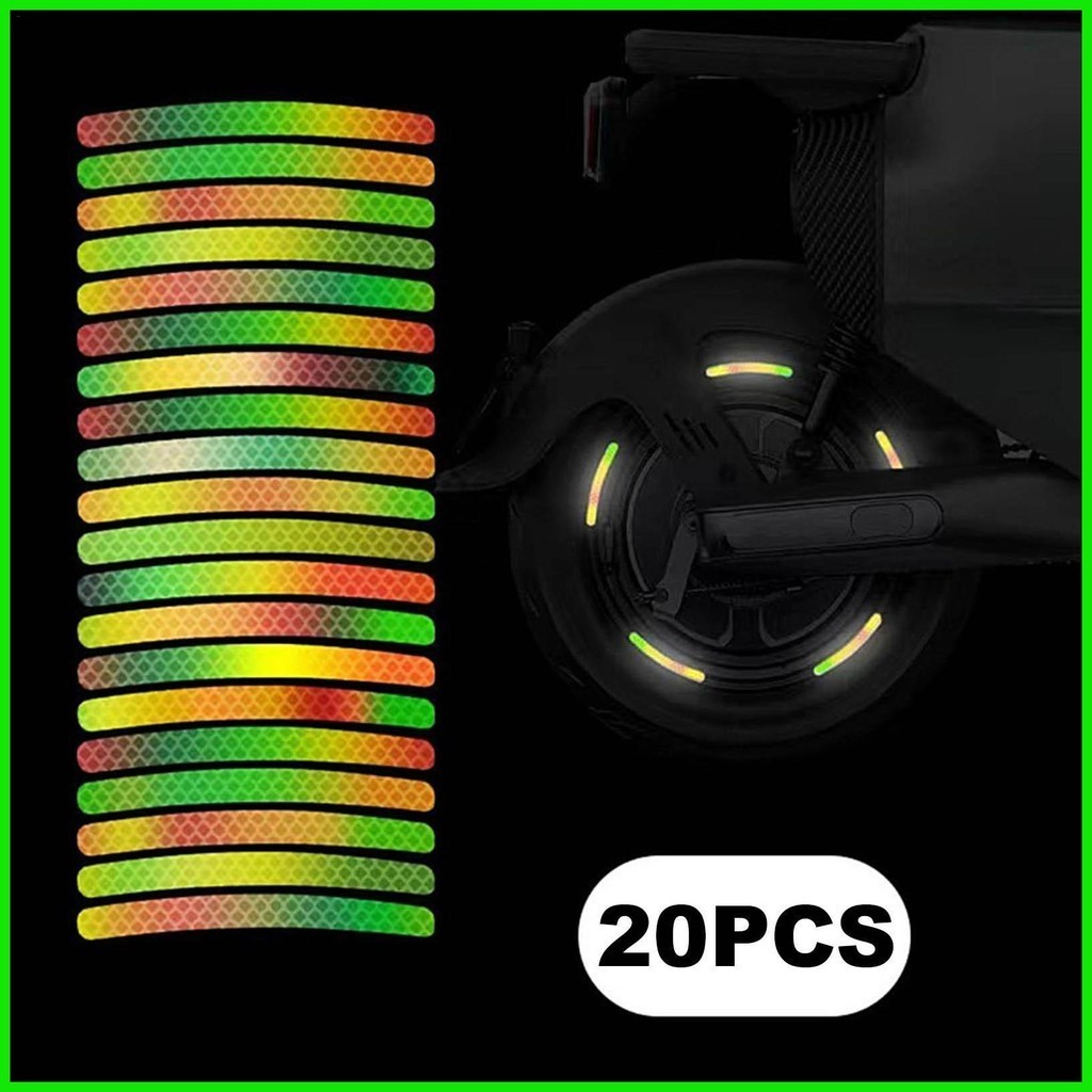 Bike Wheel Rim Stickers Reflective Rim Wheel Hub Sticker Strip Reusable ...