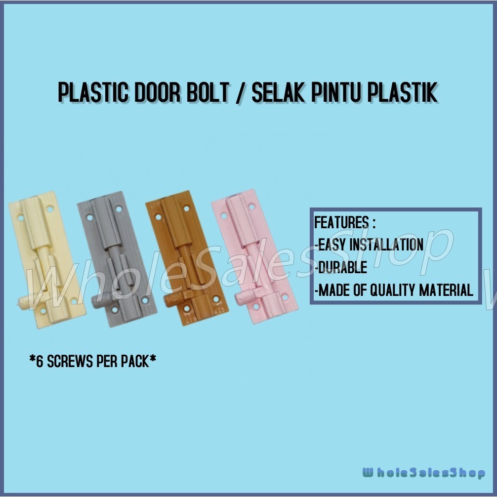 💥GOOD QUALITY💥PVC DOOR BOLT PLASTIC DOOR LATCH SELAK PINTU PLASTIK ...