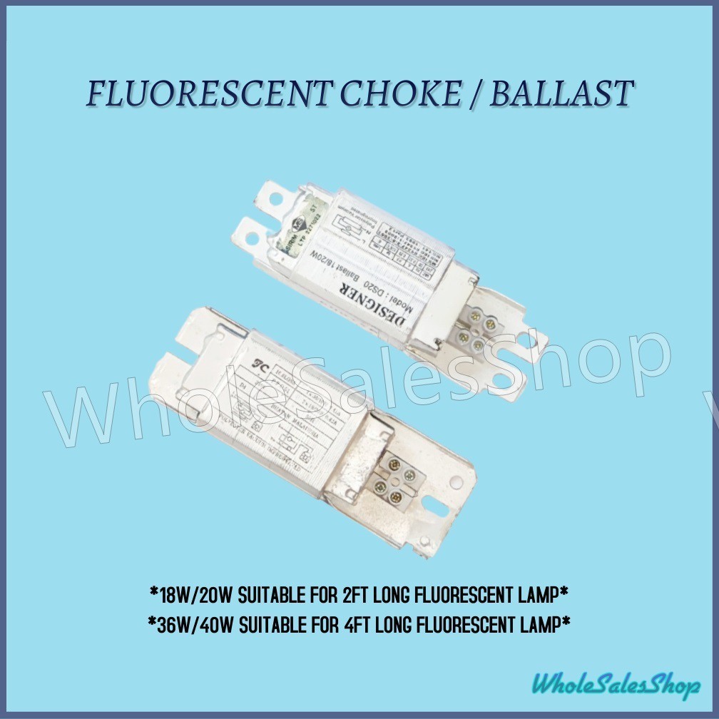 18W/20W/36W/40W FLUORESCENT TUBE CHOKE LAMP TUBE BALLAST | Shopee Malaysia