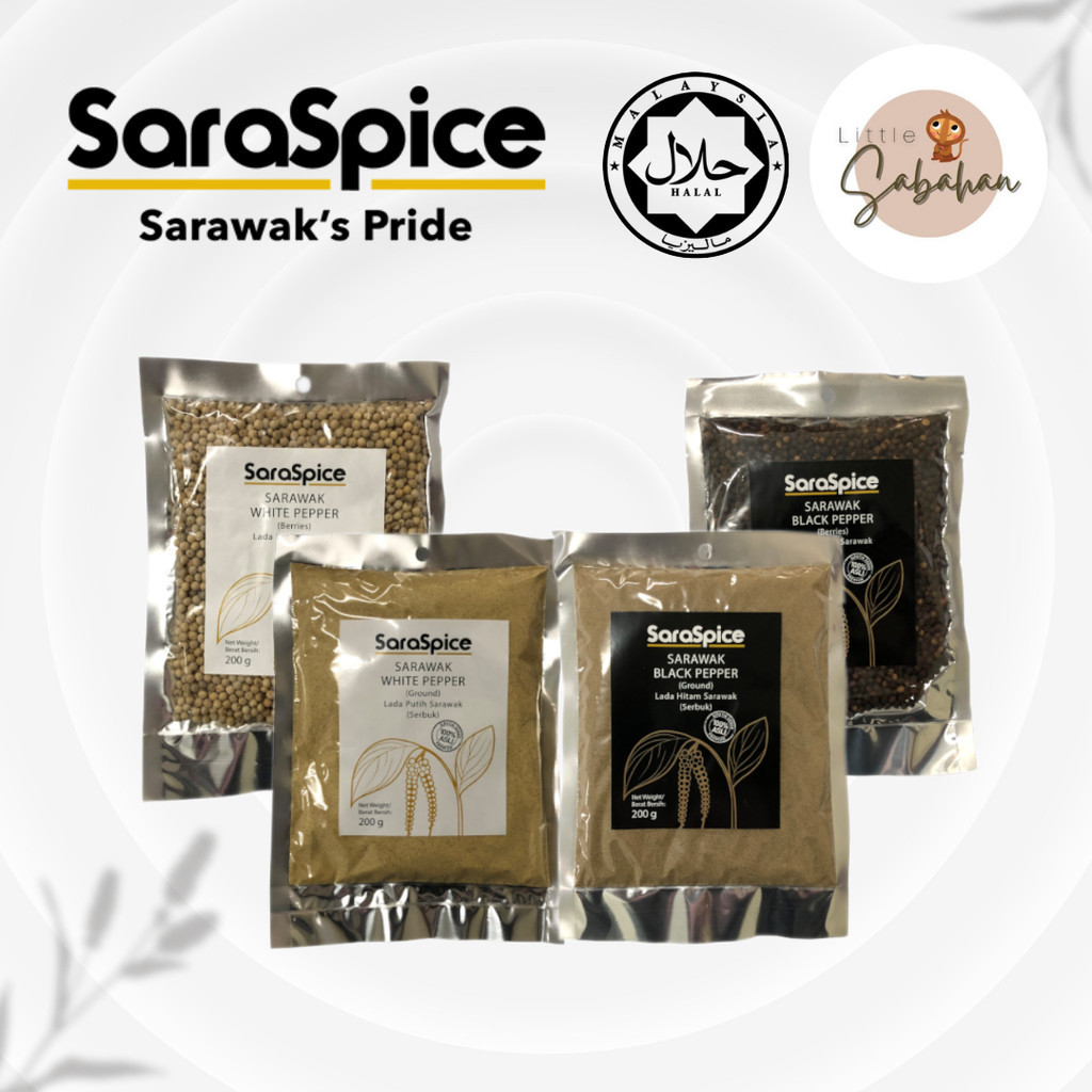 Sarawak Authentic Saraspice 200g White Pepper Berry || White Pepper ...