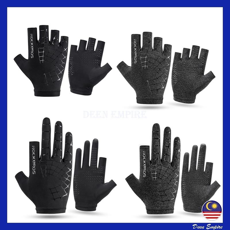 ROCKBROS Cycling Glove Half Finger Multipurpose Two Finger Sarung Tangan Memandu Driving Hand ...