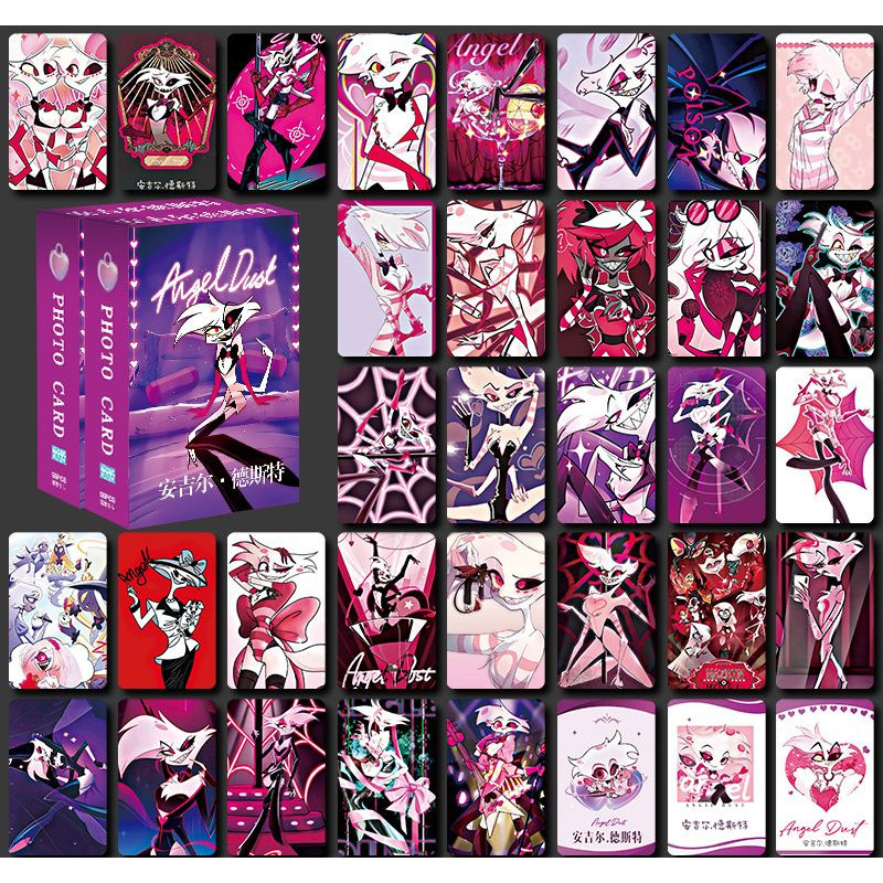【24H SHIP】Hazbin Hotel Angel Dust Laser Card 55pcs Surroundings Of ...