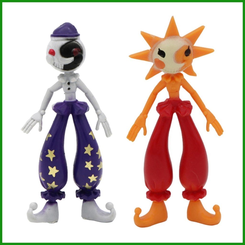 Fnaf Security Breach Sunrise Moondrop Action Figures Cute Little Doll ...