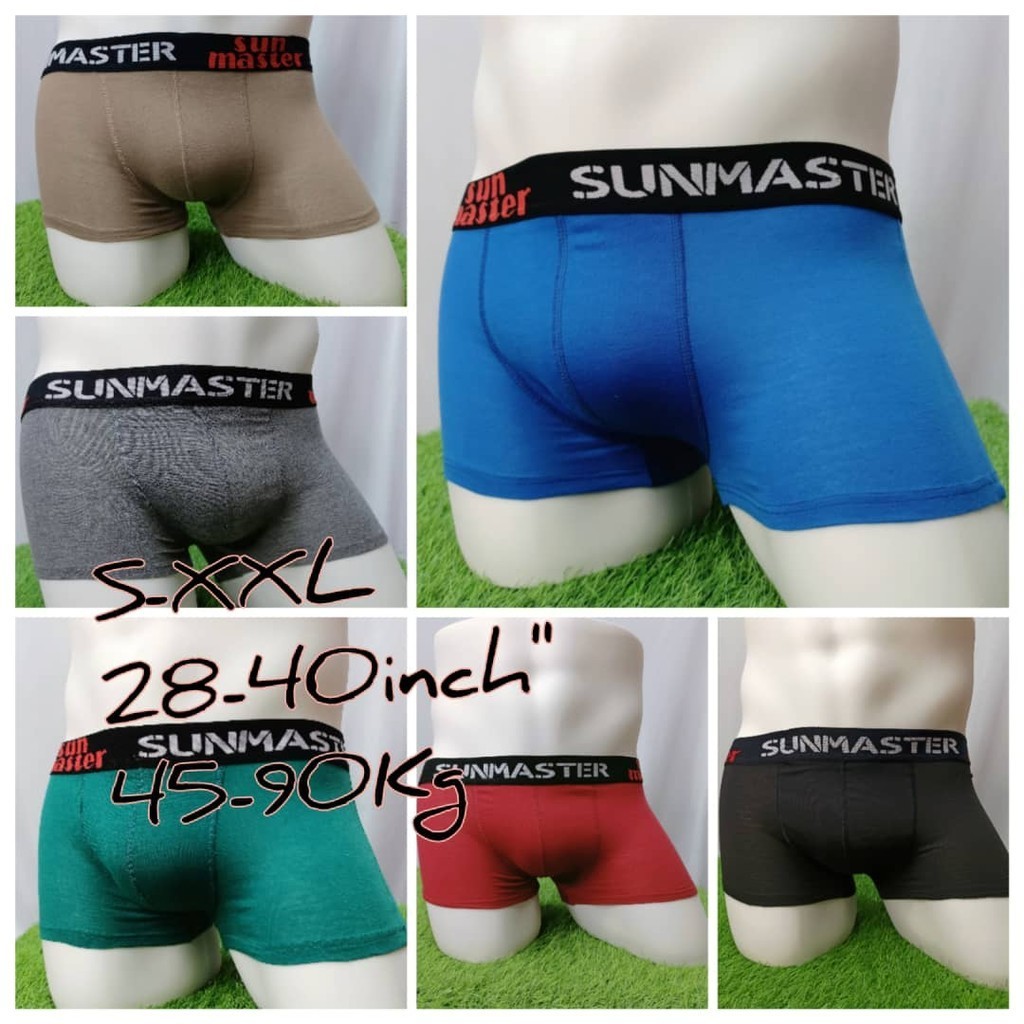 Men Boxer Men Briefs Seluar dalam Lelaki SM7 | S-XXL (3 IN 1=1 BOX) SUNMASTER | Shopee Malaysia