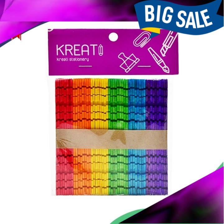 (50pcs) Batang Aiskrim, Batang Ais Krim, Kayu Aiskrim, Color Ice-Cream ...