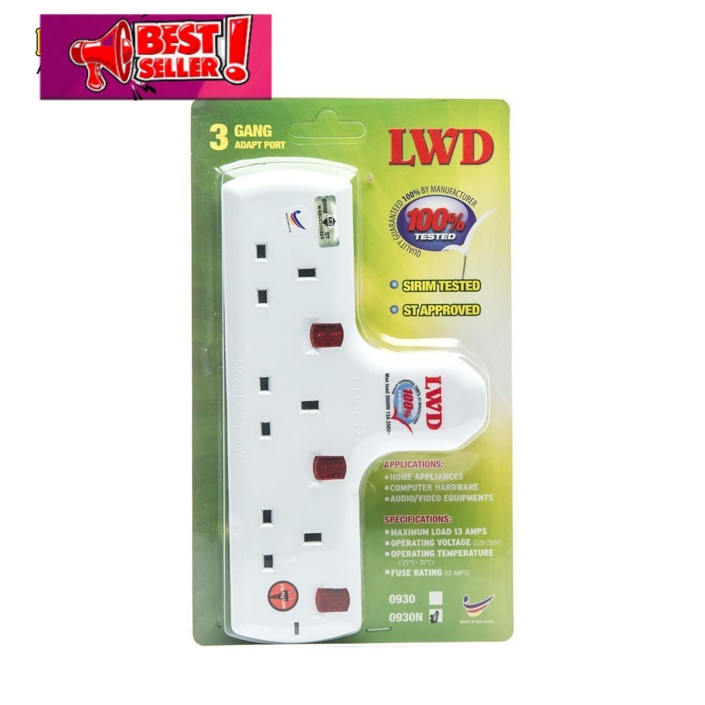 Extension Plug 3 Gang, Adapter Port, Adapter Plug 3 Gang, Penyambung ...