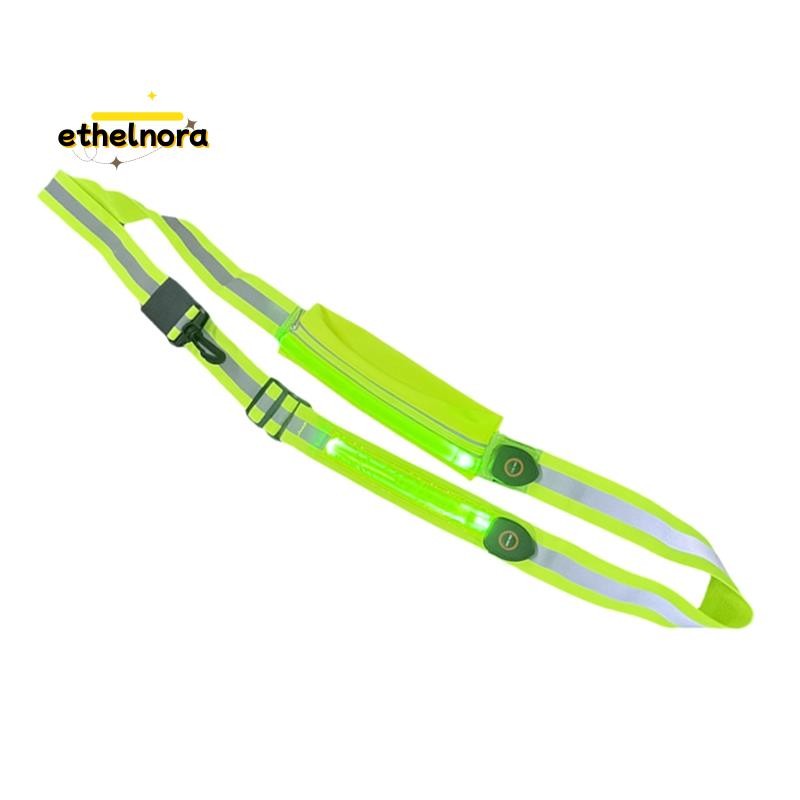 LED Reflective Belt Sash with Phone Holder, High Visibility Reflective ...