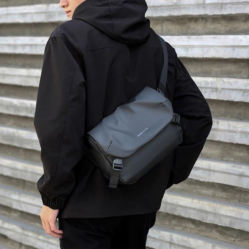 Messenger Bag Men Casual Functional Men Multifunctional Crossbody Bag ...