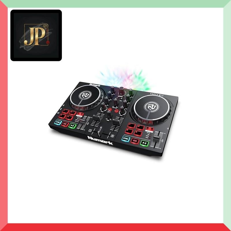 Portable DJ Mixer with Serato DJ Lite, Streaming LED Lights, and Built ...
