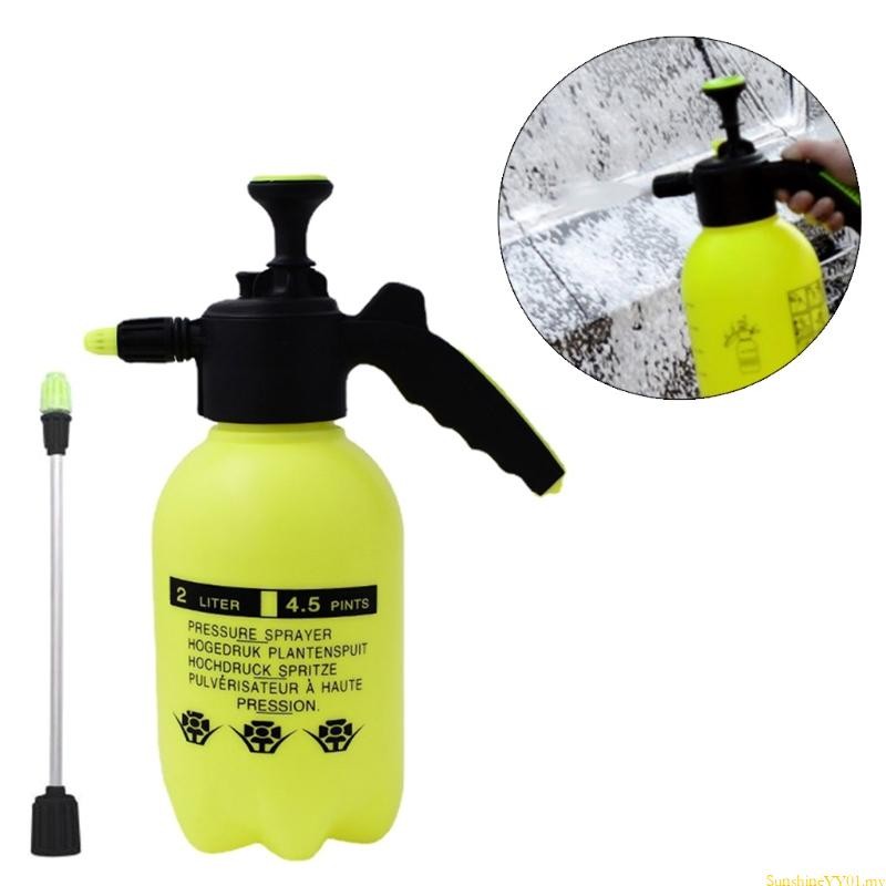 SUN Pump Water Sprayer Nozzle 2L Watering Can with Long Rod Pressure ...