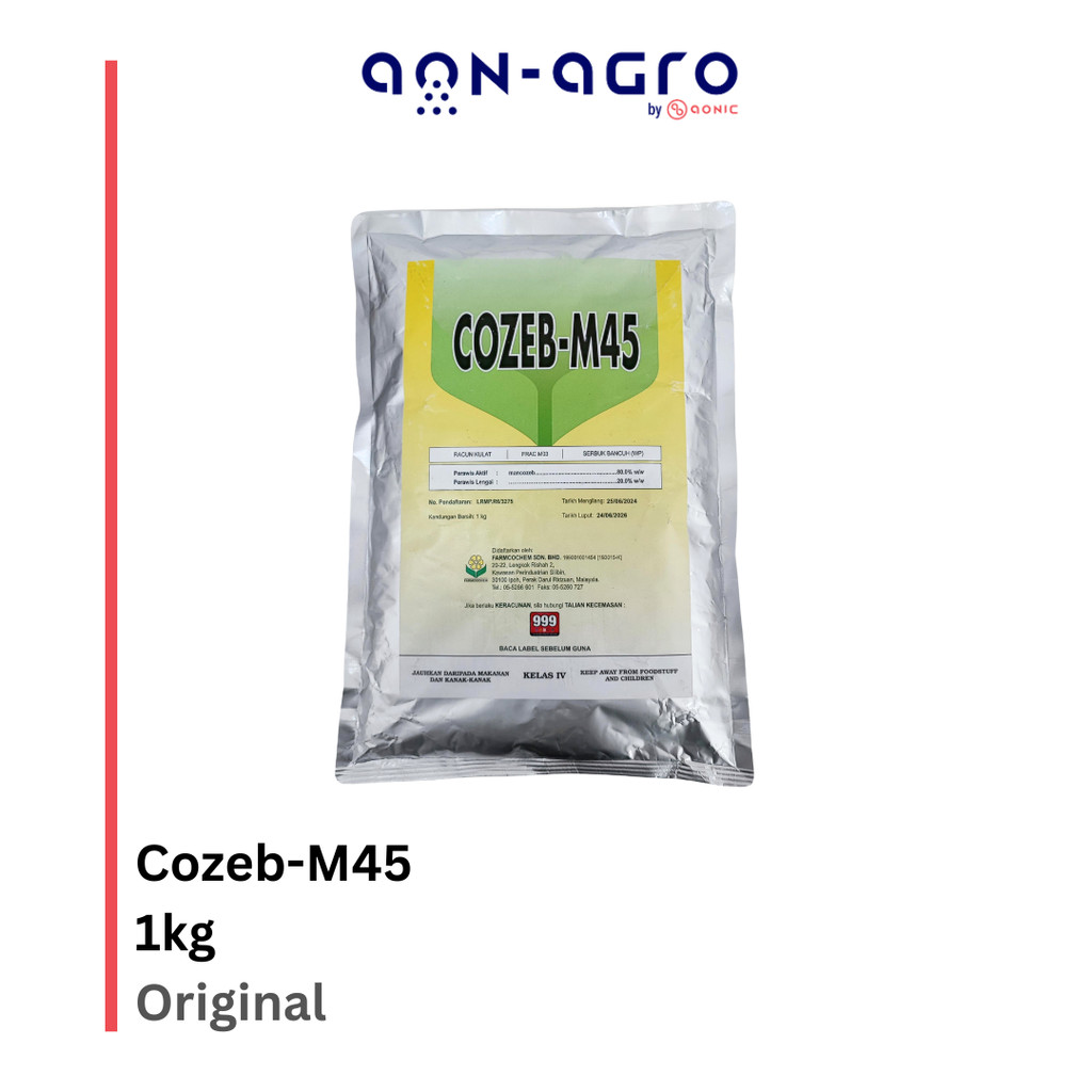 Cozeb-M45 Racun kulat Mancozeb (80%) | Padi, sawi, cili, kubis, tomato ...