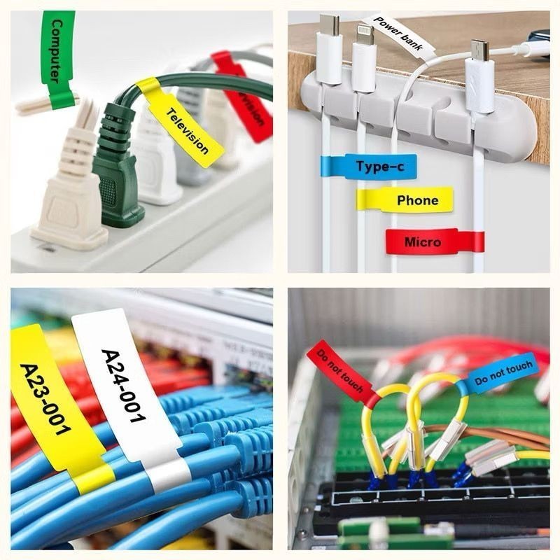 Malaysia 500pcs / 1000pcs 70mm x 24mm Cable Label Sticker Wire ...