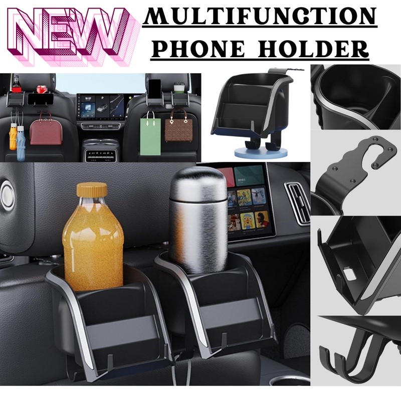 NEW Car Storage Organizer Phone Holder Cup Holder Multifunction Seat ...