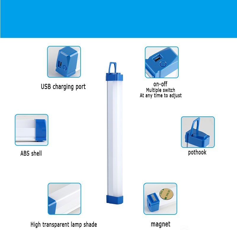 16CM-70CM LED Light Tube 100w/200w/300w/400W Portable USB Rechargeable ...