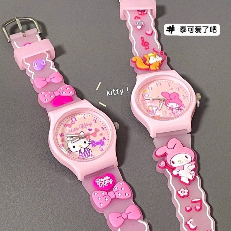 Sanrio Kuromi Hello Kitty Cute Cartoon Kids Watch Jelly Sanrio My ...