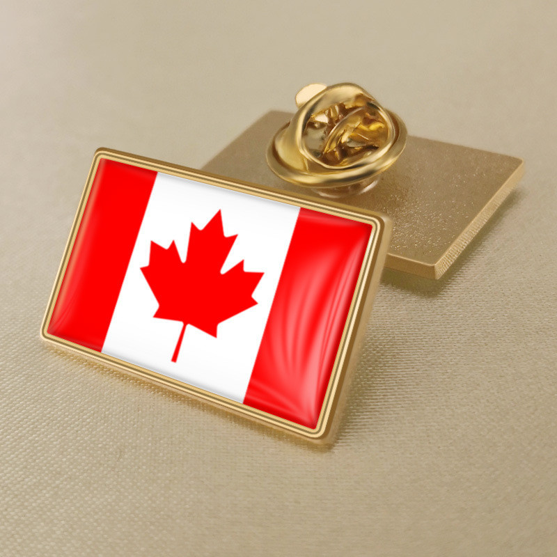 Canada Flag Pin Gum Emblem Canadian Badge Lapel Pins Country Flags of ...