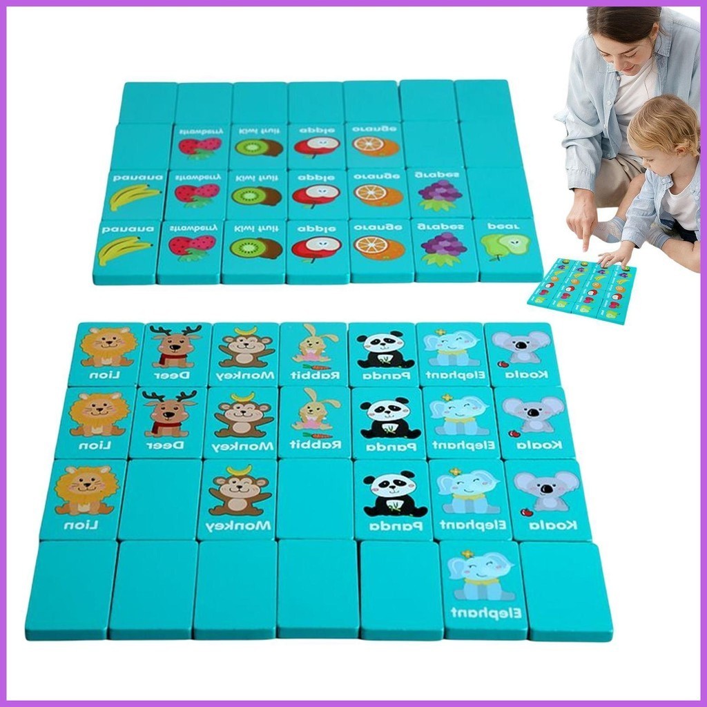 Matching Game Matching Cards Wooden Memory Matching Game Fun Preschool ...