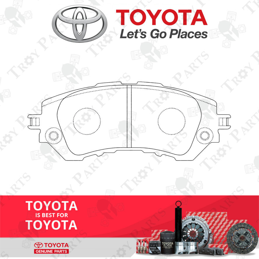 Original Toyota Front Brake Pad 04465-0D150 for Vios NCP150 J Spec E ...