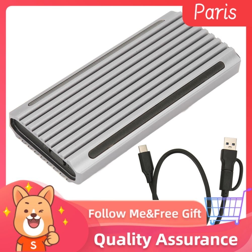 Superparis M.2 SATA SSD Enclosure Sliding Lock USB 3.1 Type C NVMe NGFF ...