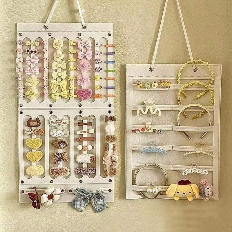 Wall Hanging Large Capacity Hair Clips Holder Hair Bows Organizer Hair ...
