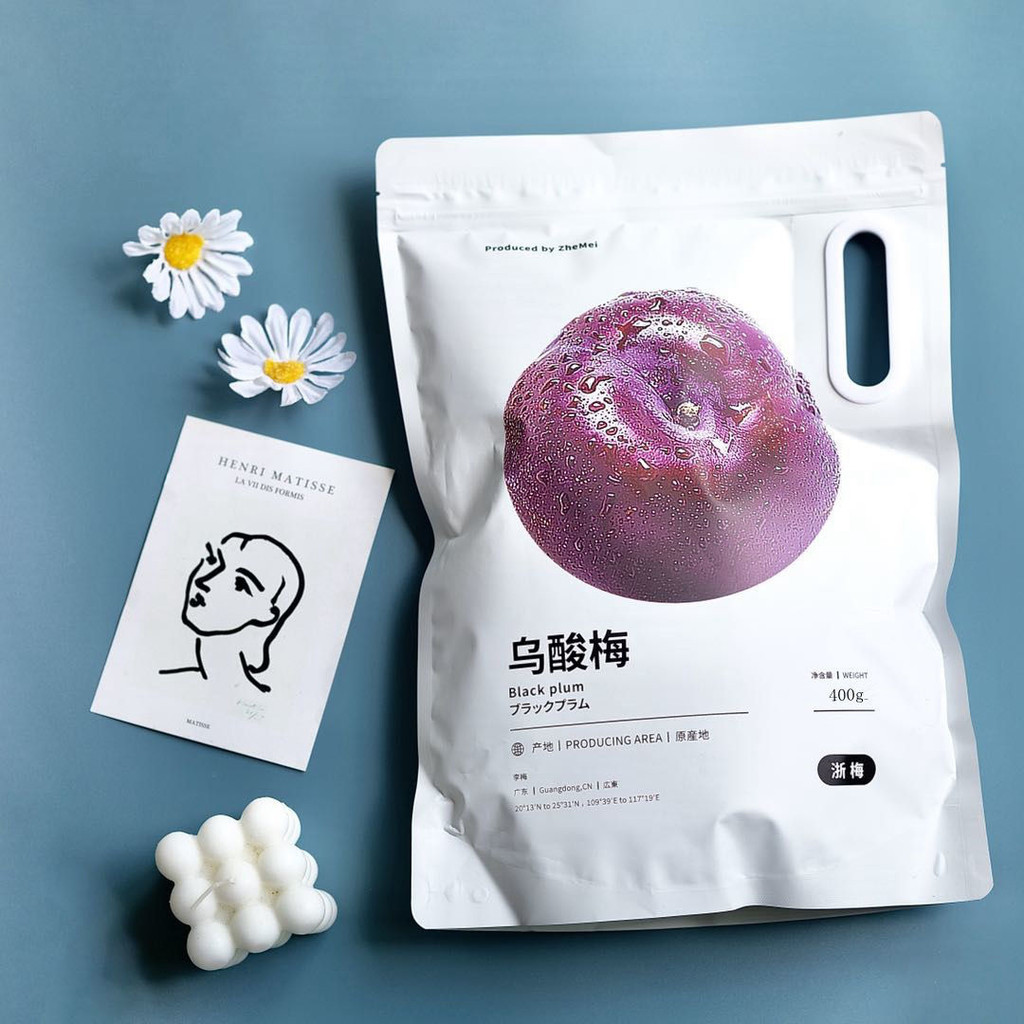 ZEJUN Zhemei Wu Sour Plum 400g Vending Casual Bag Snacks Independent ...