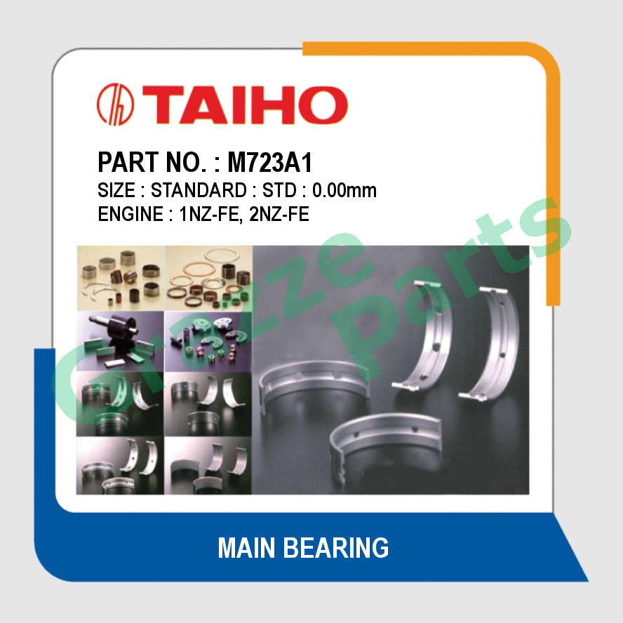 Taiho Main Bearing M723A1 for Toyota Vios NCP42 NCP93 NCP150 | Shopee ...
