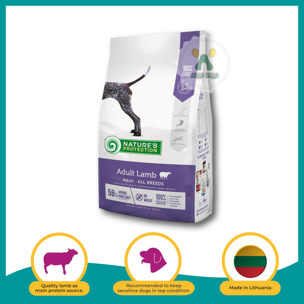 NATURE'S PROTECTION Adult Lamb Dog Food 12KG | Shopee Malaysia