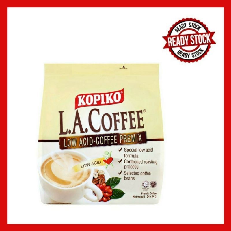 Kopiko LA Coffe Low Acid Coffee Premix (20g x 24 sachet) | Shopee Malaysia