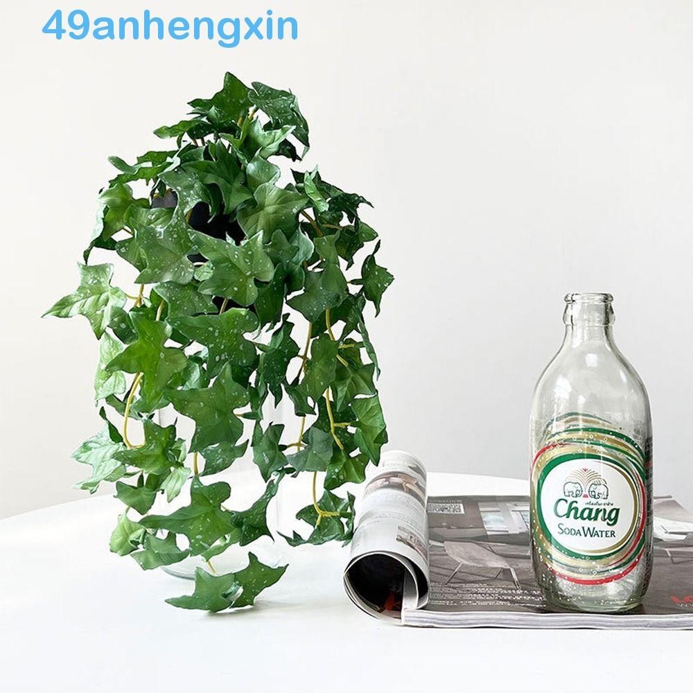 ANHENGXIN Artificial Copper Coin Grass Plants, Realistic Handmade Fake ...