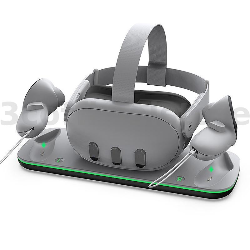for Meta Quest VR Helmet Charging Dock with LED Ligth Bar Headset ...