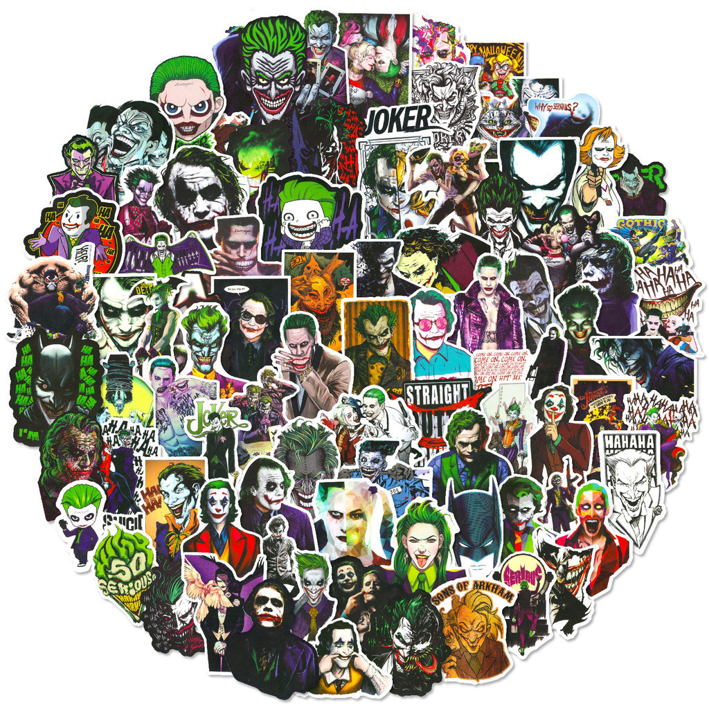 100/50PCS The Dark Knight Jokers Collection Waterproof Graffiti ...